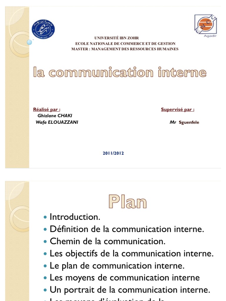 Communication Interne | PDF | Promotion (marketing) | la communication