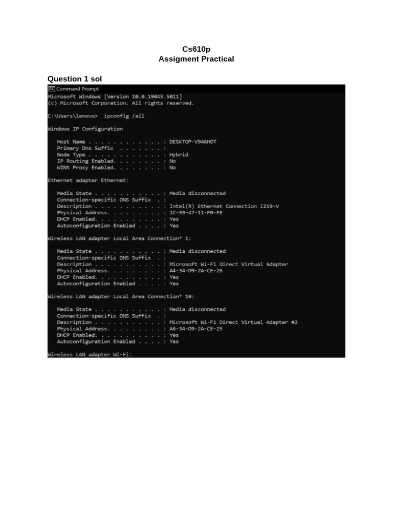 Cs 610 P Maira | PDF