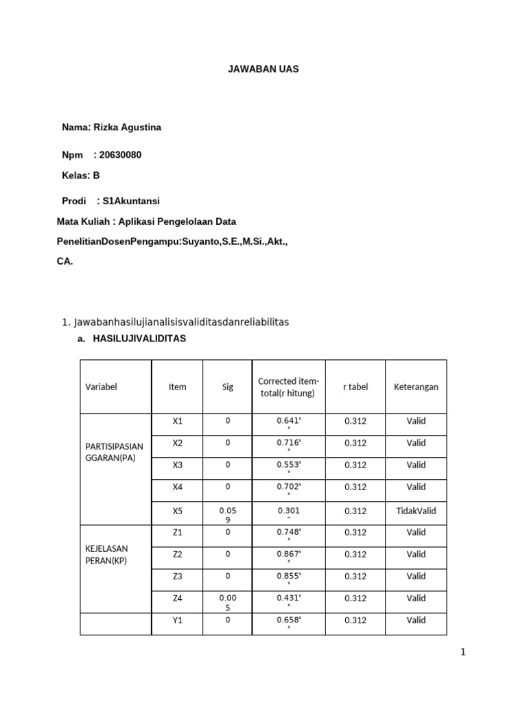 UAS - Data Penelitian | PDF