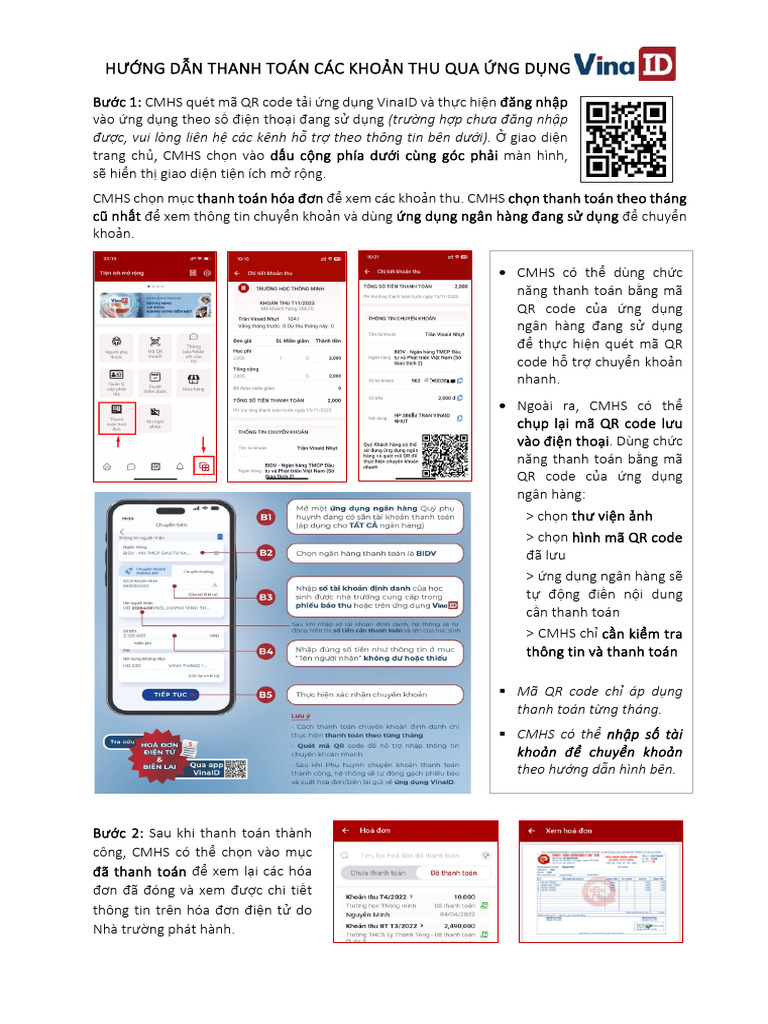 Huong Dan Thanh Toan Hoc Phi CKDD 1610202420 | PDF