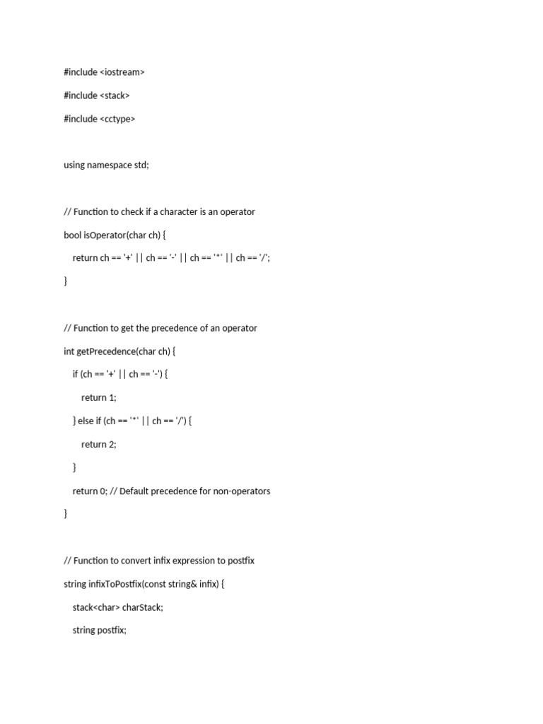 infix c10 | PDF | Computer Programming | Software Engineering