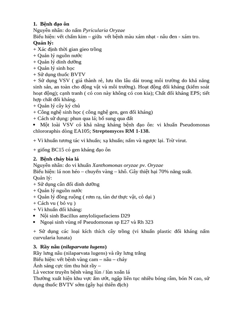 Ôn Thi Cây Lúa | PDF