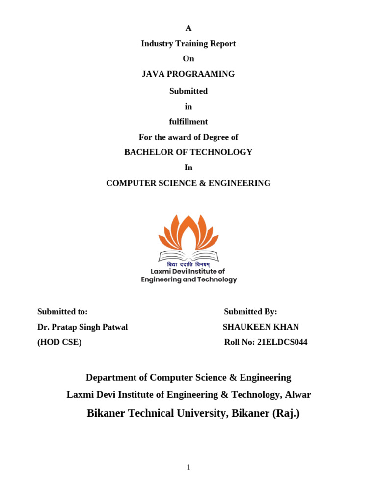 Shaukeenreport | PDF | Java (Programming Language) | Java (Software Platform)