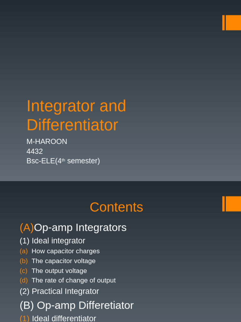 Op Amp Integrator | PDF | Operational Amplifier | Electricity