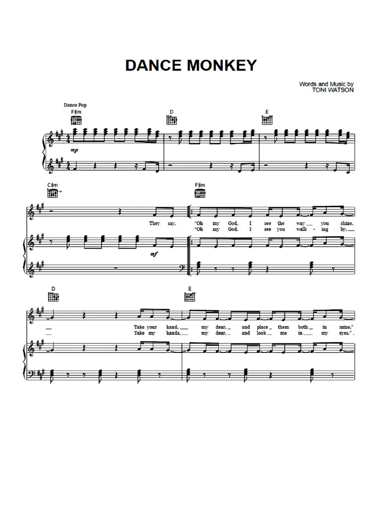 Dance Monkey | PDF