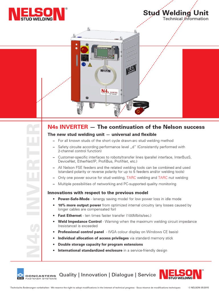 N4s Inverter Stud Welding Unit Overview | PDF | Power Inverter ...