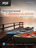The Interpersonal Communication Book (16th Edition) DeVito | PDF | Communication | Interpersonal ...
