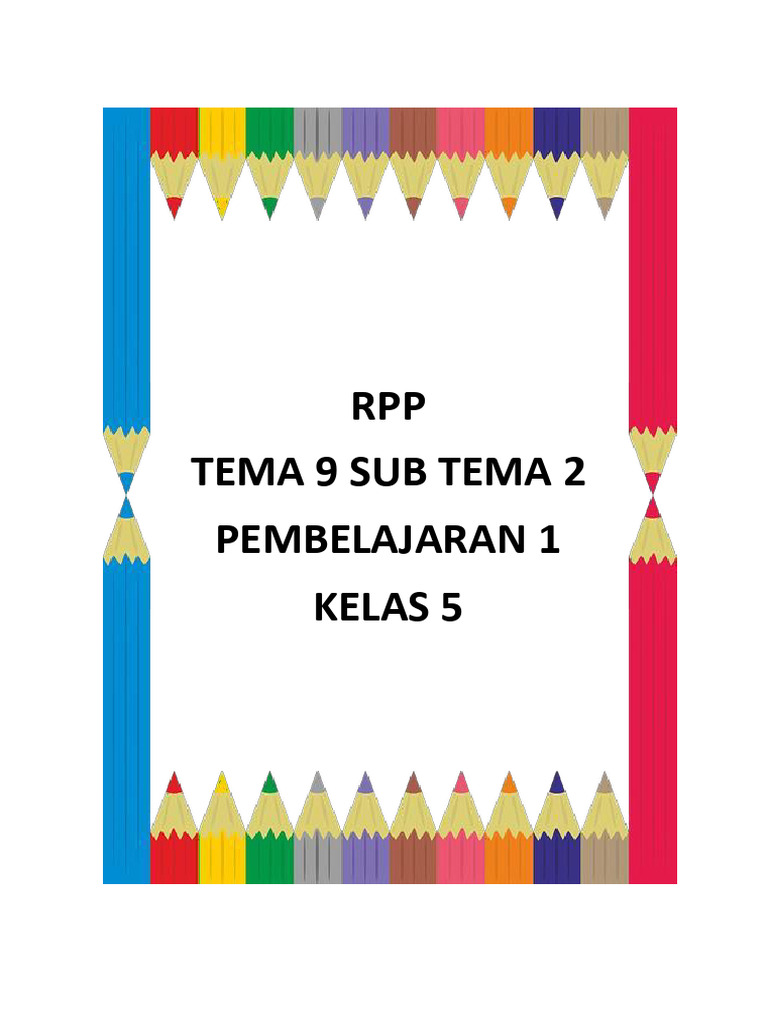 RPP Tema 9 Observasi Maret | PDF