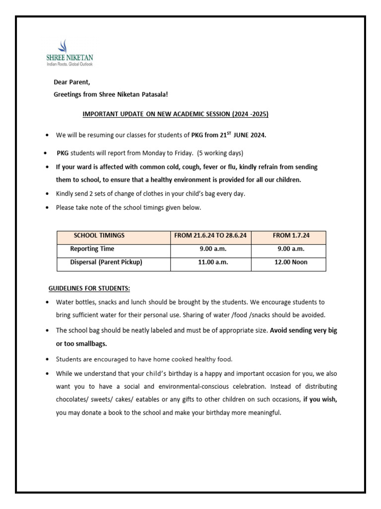 SNPM - PKG Reopening Circular 2024 Final | PDF