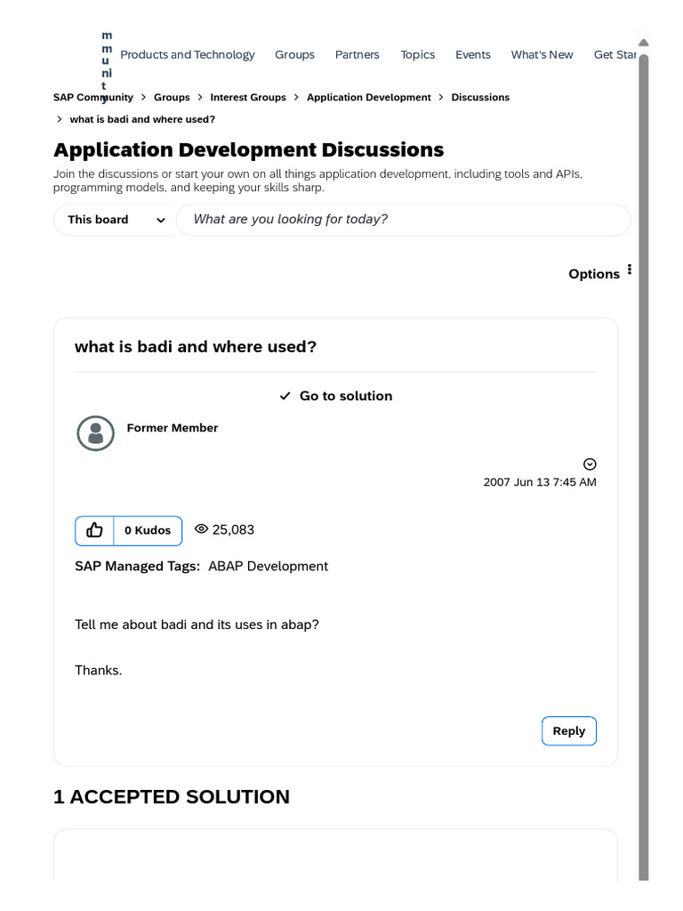 Solved - What Is Badi and Where Used - SAP Community | PDF | Class (Computer Programming ...