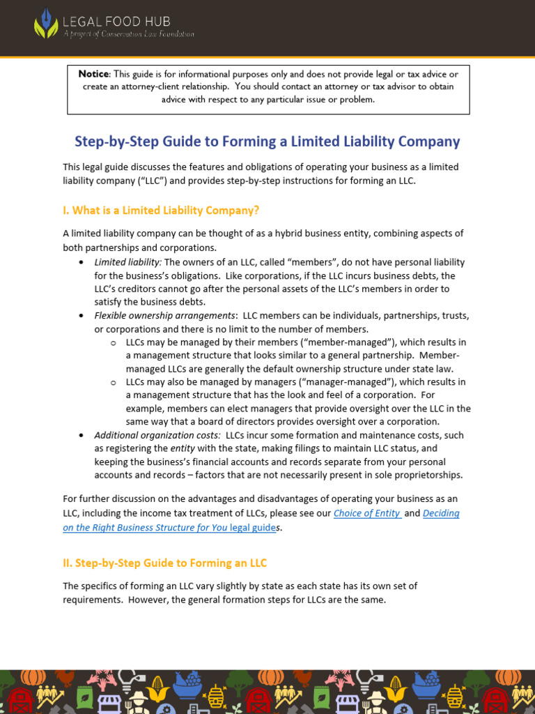 Lightning Brief - Forming An LLC - FINAL | PDF | Limited Liability ...