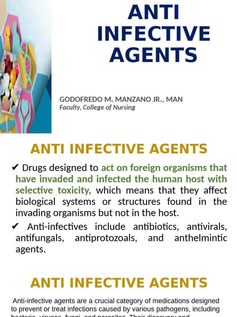 Overview of Anti-Infective Agents | PDF | Infection | Antimicrobial ...