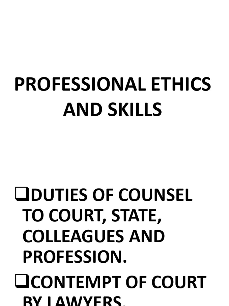 Lawyer's Duties to the Court | PDF | Contempt Of Court | Judge