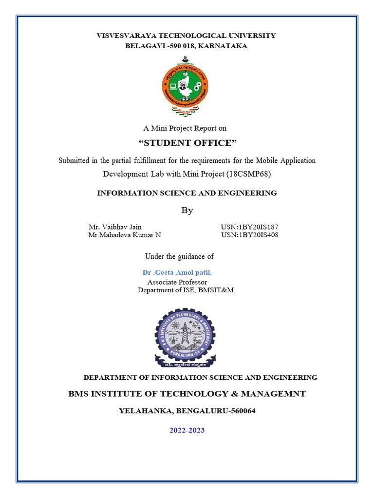 MAD project | PDF | Android (Operating System) | Mobile App