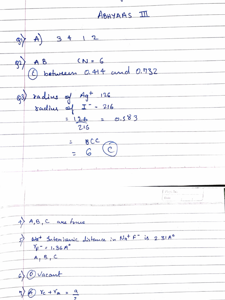 Solid State questions | PDF