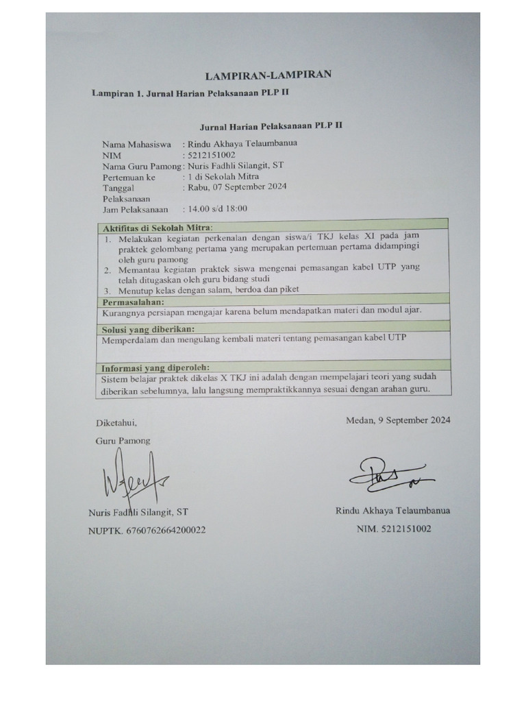 Jurnalharian PLPII RinduAkhaya | PDF