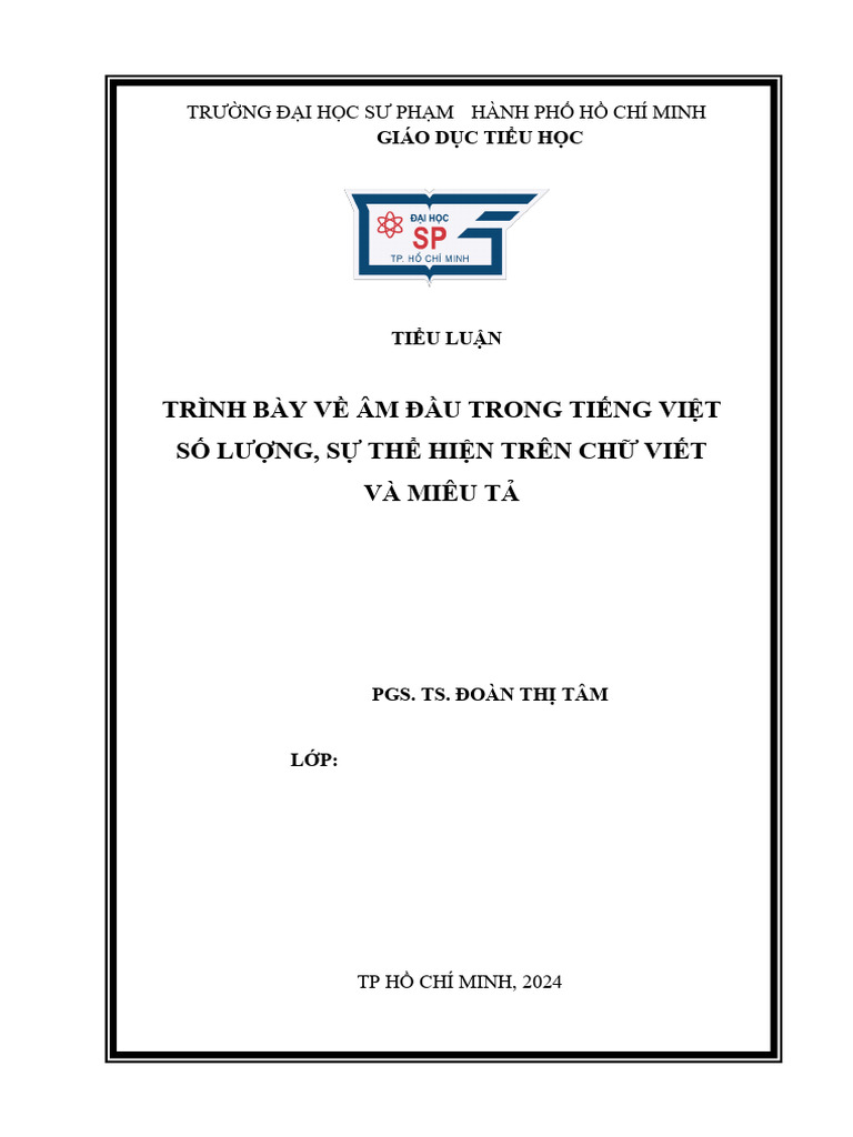 Âm Đầu GDTH | PDF
