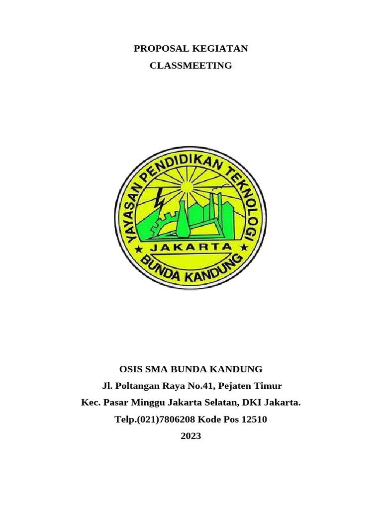 Proposal Classmeet 2 (1) | PDF