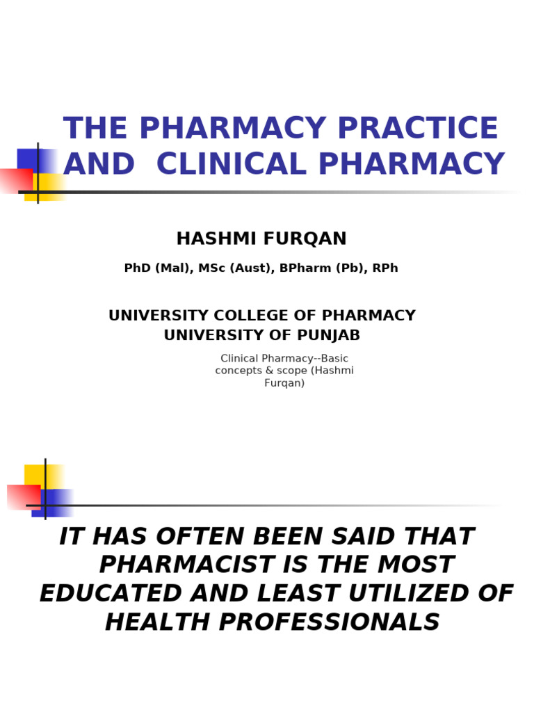 Clinical Pharmacy | PDF | Pharmacy | Pharmacist