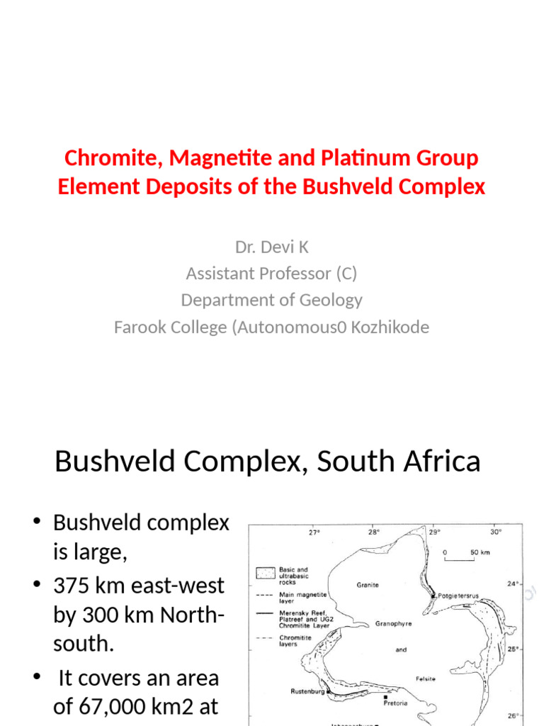 Unit 1 Bushveld Complex | PDF | Geology | Minerals