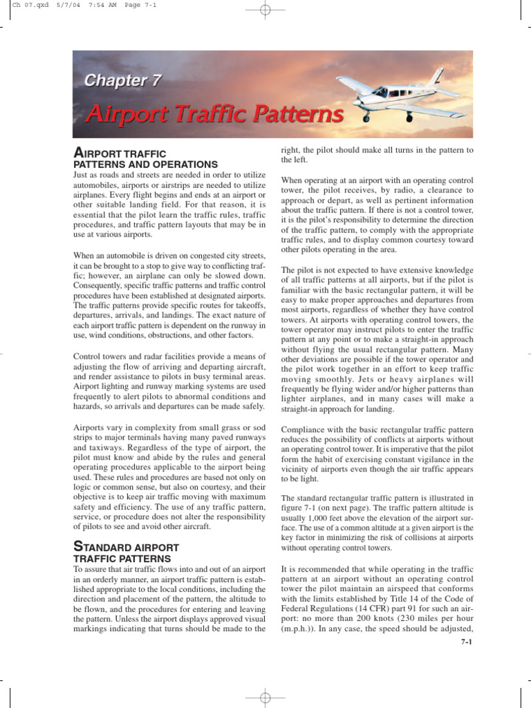 Airplane Flying Handbook.4 | PDF | Air Traffic Control | Airport