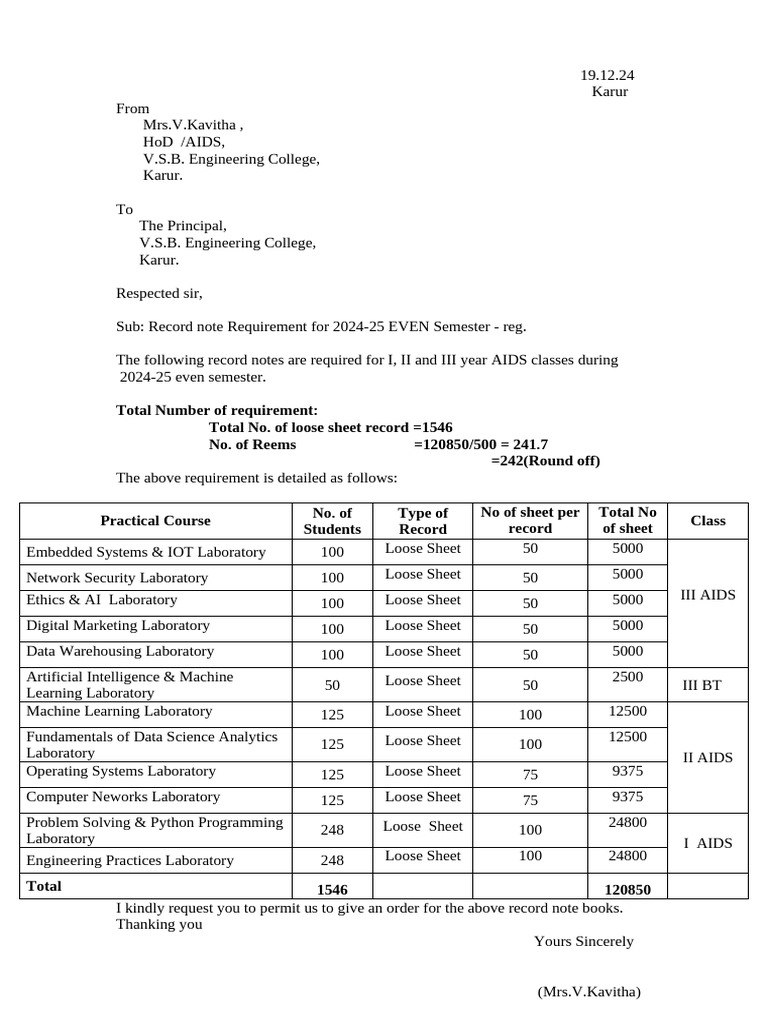 AI & DS Record Note Requirement 2024-25 | PDF | Artificial Intelligence ...