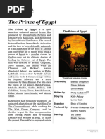 Analysis of "The Prince of Egypt" | PDF | Moses | Book Of Exodus