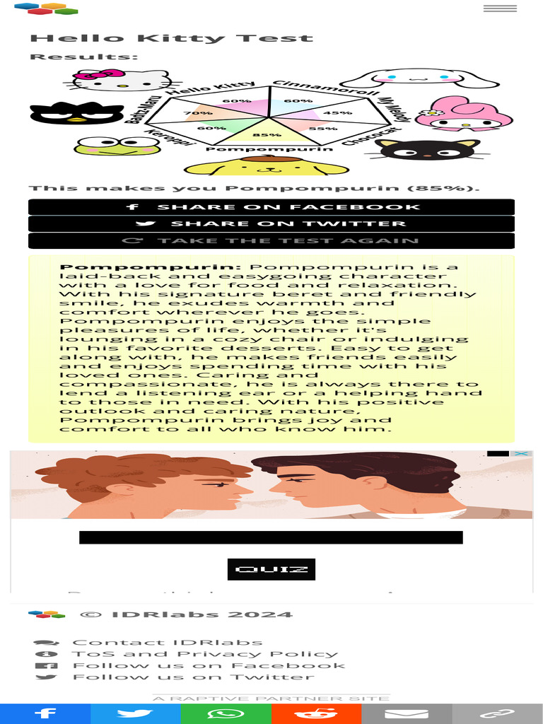 Hello Kitty Test | PDF