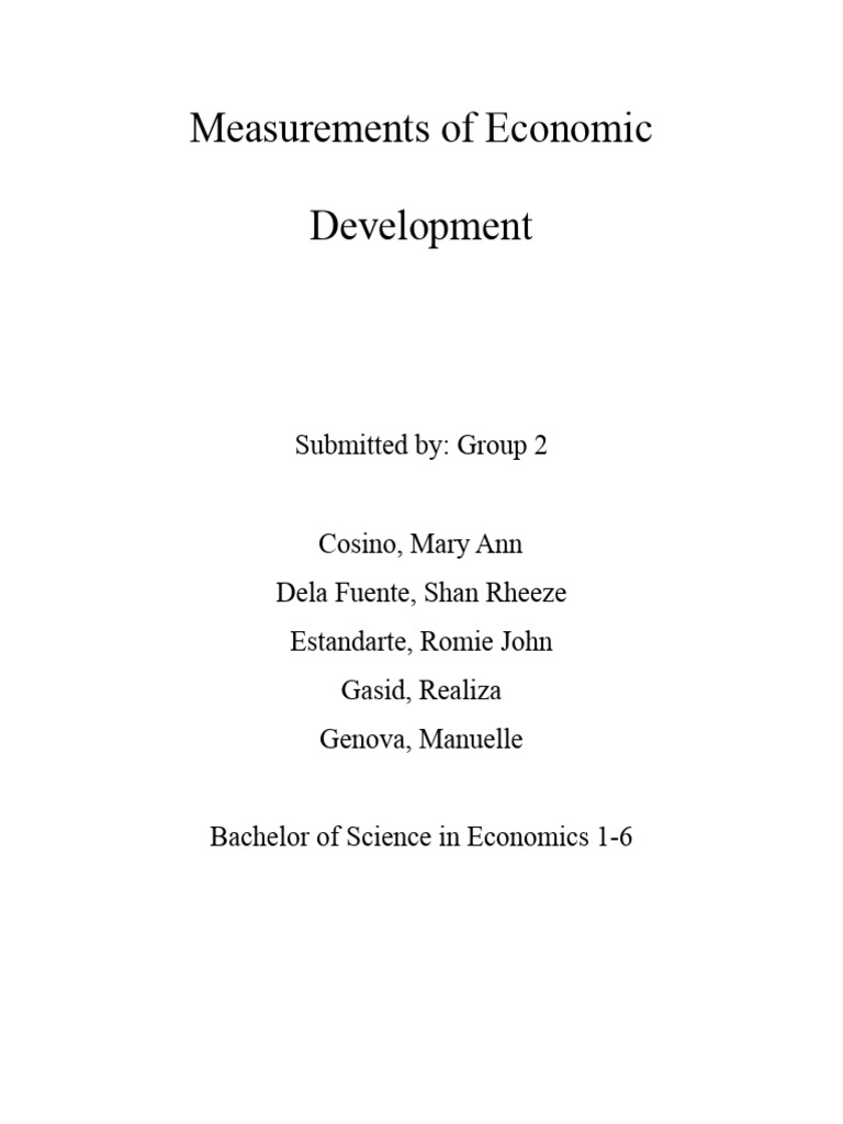 Measurements of Economic Growth | PDF | Economic Growth | Unemployment