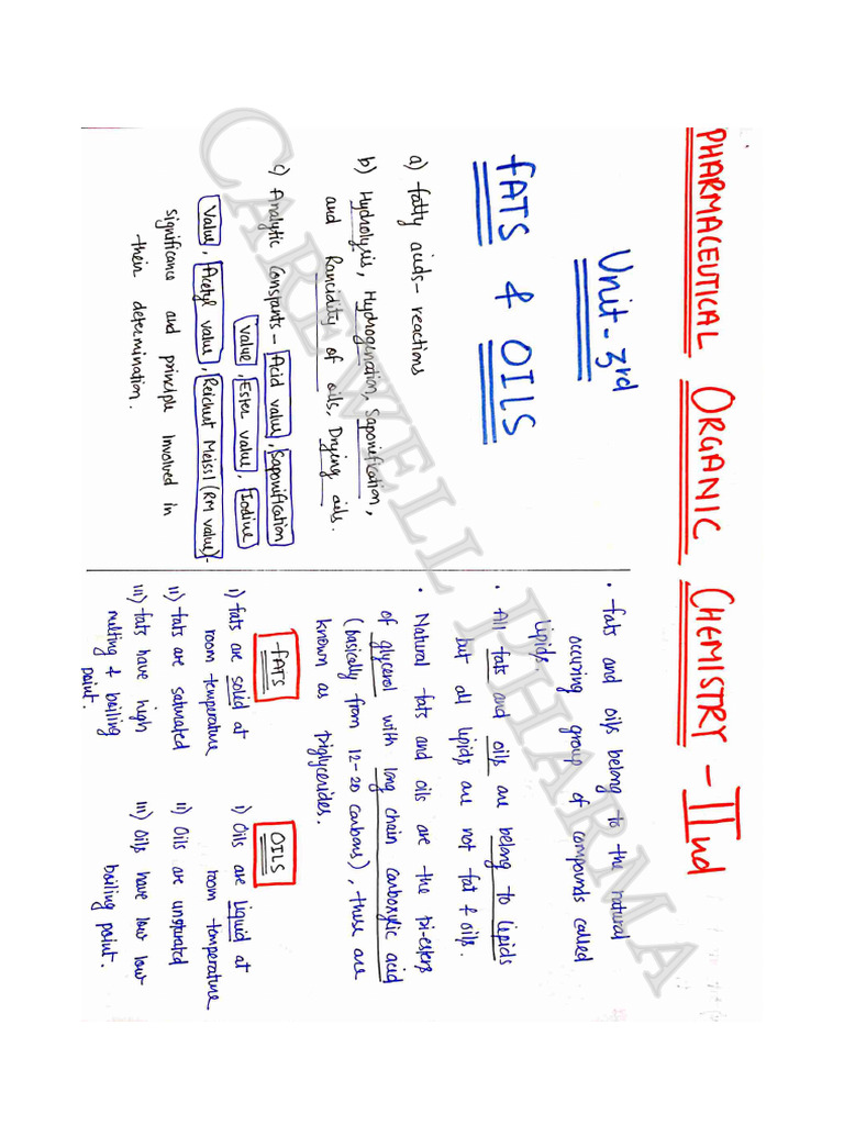 Unit 3, Pharmaceutical Organic Chemistry 2, B Pharmacy 3rd Sem ... Unit 3, Pharmaceutical Organic Chemistry 2, B Pharmacy 3rd Sem ...
