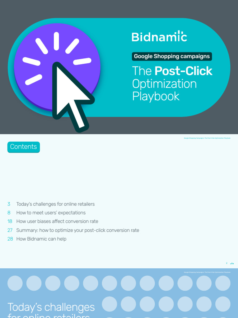 The Post-Click Optimization Playbook from Bidnamic (US) | PDF | Retail | Human Communication