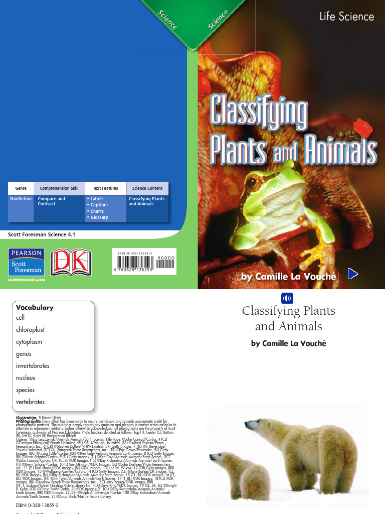 03.classifying Plants and Animals | PDF