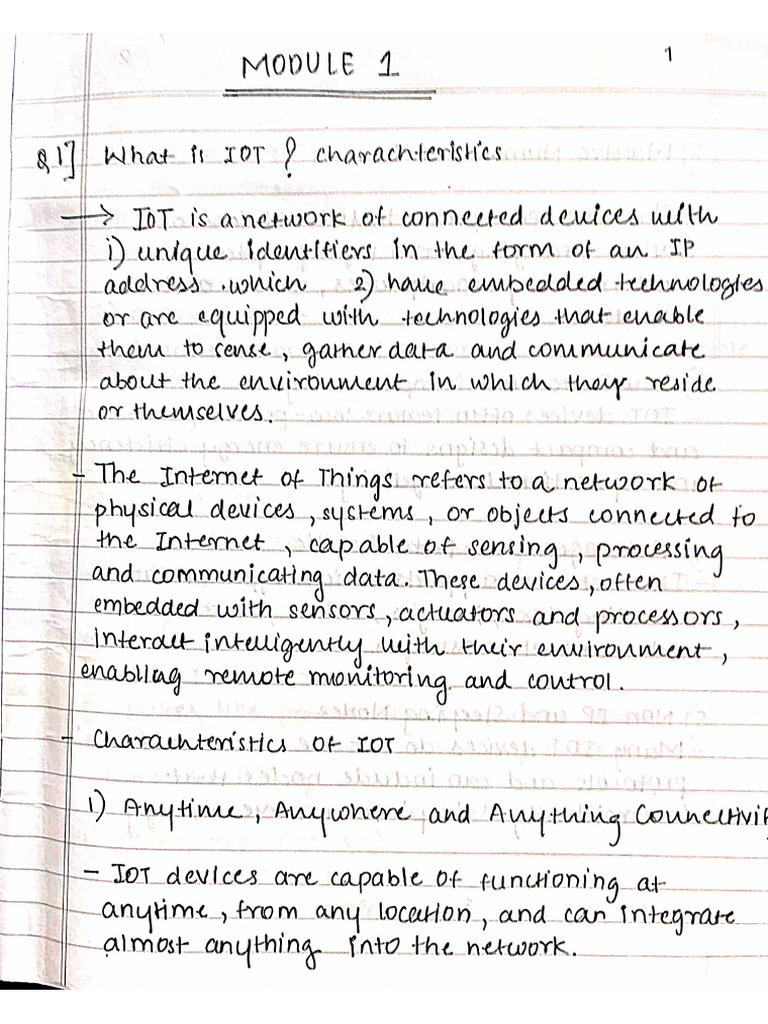 mod 1 iot | PDF