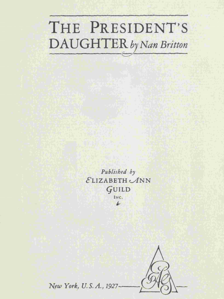 The President Daughter by Nan Britton @bookshub25 | PDF