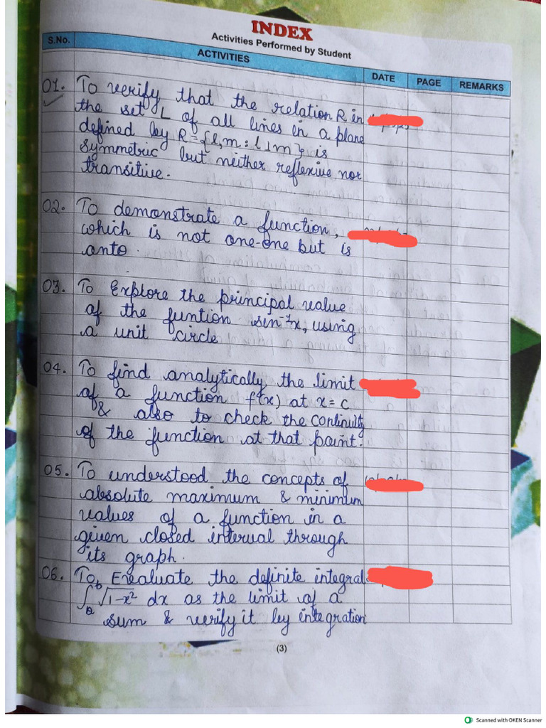 Maths Practical Class 12 | PDF