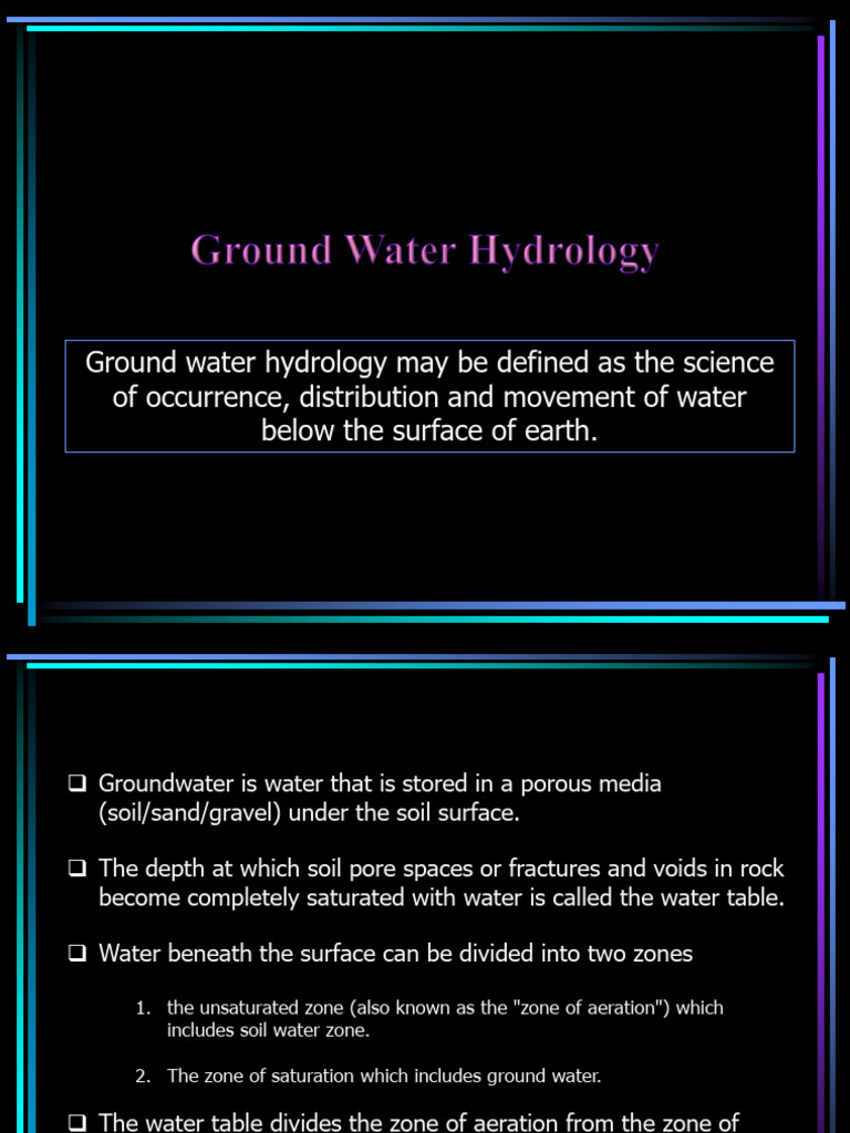Unit 10 Groundwater Hydrology | PDF | Aquifer | Groundwater