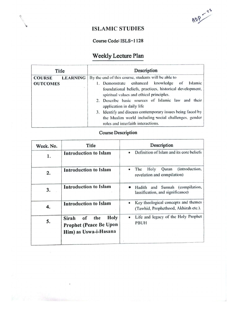 Islamic Studies | PDF