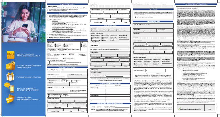 RCBC Bankard New Application Form | PDF