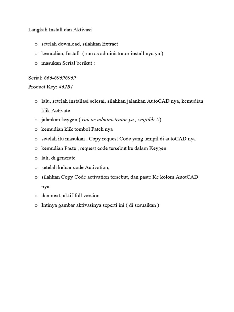 Langkah Install dan Aktivasi.docx | PDF