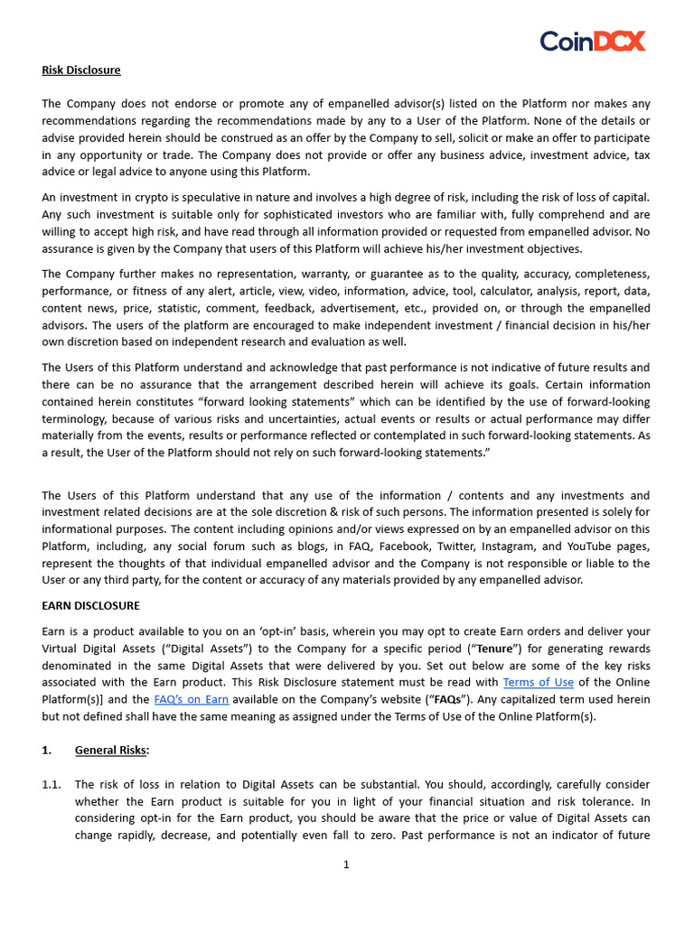 risk-disclosure | PDF