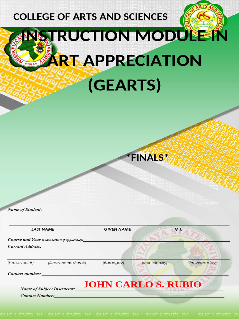 Art Appreciation Finals Module | PDF | Baroque Music | Ukiyo E