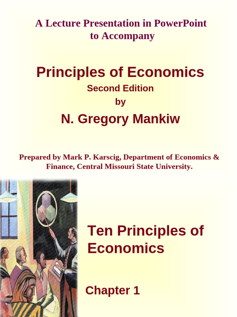 Mankiw Economics Chap 01-Ten Principles of Economics | PDF | Inflation ...