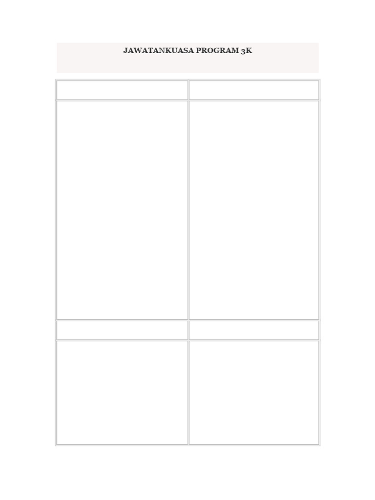 Jawatankuasa Program 3k | PDF