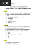 MSU Entrance Exam Reviewer Guide | PDF