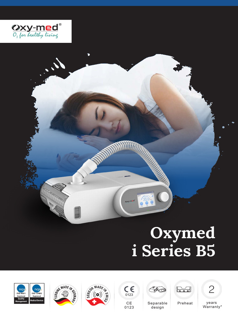 Oxymed I Series B5 Auto BiPAP Machine-4988 - Brochure - Oxygen Times | PDF | Clinical Medicine ...