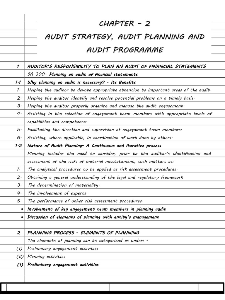 Audit Strategy vs. Audit Plan Explained | PDF | Audit | Risk Assessment