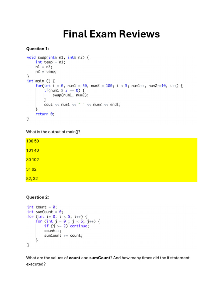 (NMĐT - CLC) Final Exam Reviews With Answers | PDF