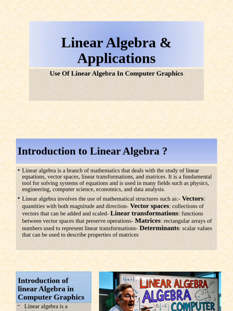 Linear Algebra & Applications | PDF | Matrix (Mathematics) | Linear Algebra Linear Algebra & Applications | PDF | Matrix (Mathematics) | Linear Algebra