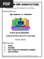 Agriculture Form 2 Notes | PDF | Grafting | Plant Nutrition