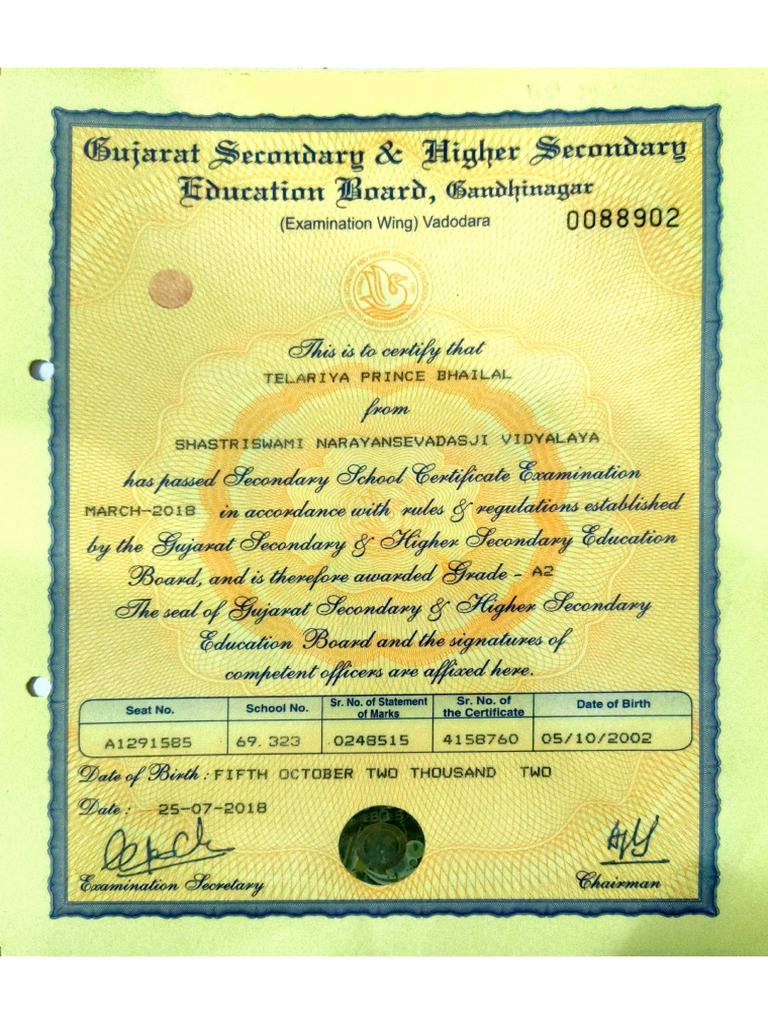 10th Competency Certificate | PDF